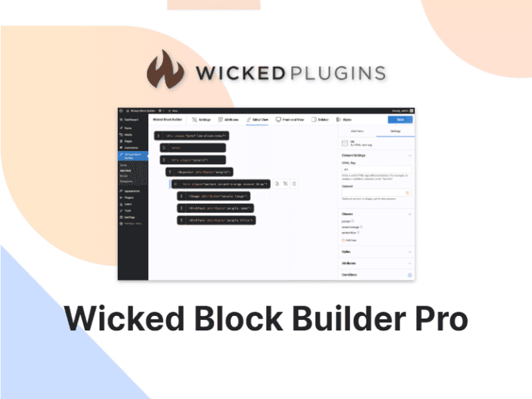 Nulled - Wicked Block Builder Pro - V1.4.6 - WP Nullified